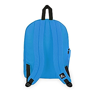 Everest Classic Laptop Backpack W/Side Pocket, Royal Blue, One Size