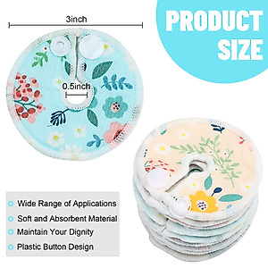 32 Pieces G Tube Button Covers Tube Pad G Tube Pads Holder Cotton Pads for Feeding Support Reusable Feeding Tube Supplies Soft G Tube Covers for Breastfeeding Nursing Care, 4 Designs (Floral)