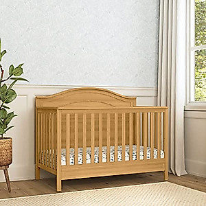 DaVinci Charlie 4-in-1 Convertible Crib in Honey | Greenguard Gold Certified