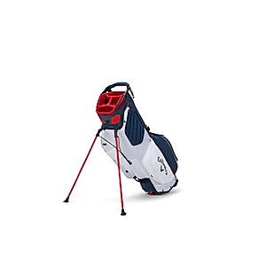Callaway Golf 2022 Fairway Plus Stand Bag, Double Strap, Navy/White/Red Color