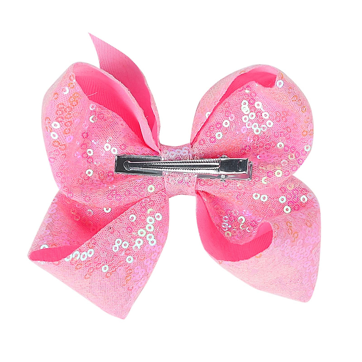 Xansema 5 Inches Sequins Large Bows Alligator Hair Clip Hair Barrettes Accessories for Women Teens Girls Kids