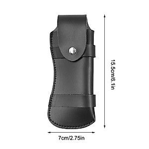 DONGKER 5" Knife Sheath,PU Leather Pocket Knife Pouch for 5" Folding Knife Hunting Camping