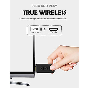 Babibubary Retro Game Stick with 1550+ Classic Video Games for TV with HDMI Output NES Wireless Extreme Mini Game Box Old Arcade Plug and Play Video Game Console Great Gift for Adults & Kids