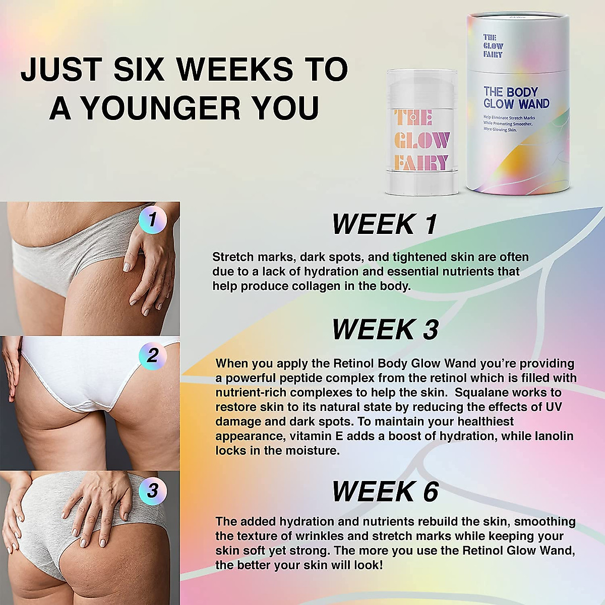 Retinol Body Lotion for Women – Retinol Anti-Aging Cream for Wrinkles, Stretch Marks, Dark Spots & Fine Lines – Firming Body Lotion for Smooth, Hydrated Skin