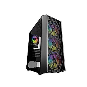 Raidmax p8 Series ATX Desktop Gaming Computer Case USB 3.0 Tempered Glass Window with 120mm ARGB LED Fans (p805) (p815)