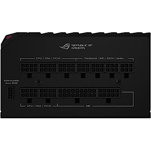 ASUS ROG Thor 850 Certified 850W Fully-Modular RGB Power Supply with LiveDash OLED Panel