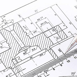 2 Pack Plastic Ruler Straight Ruler Clear See Through Measuring Acrylic Tool for Student School Office with Centimeters and Inches(6 Inch+12 Inch)