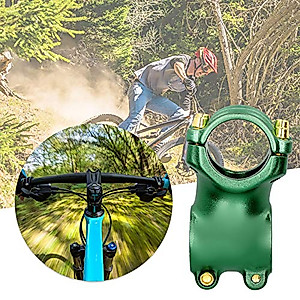 Jiawu Bike Handlebar Stem, Durable 31.8mm Stable 7 Degree Convenient Road Bike Stem, for Road Bike Bike(Green)