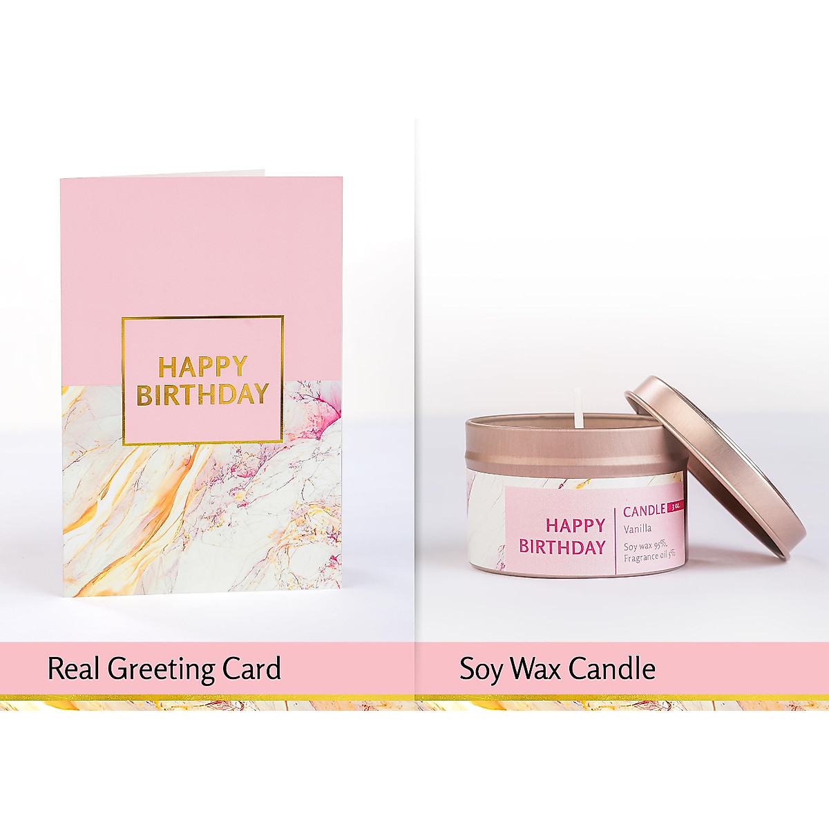 Birthday Gift Basket for Women - Happy Birthday Gift Basket For Her w/Memory Foam Pillow, Blanket, Candle, Socks, Journal, and Card - Curated Birthday Gift Set and Happy Birthday Gift Box for Women