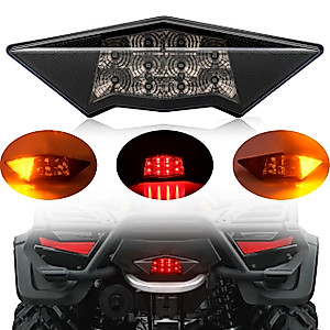 SAUTVS LED Tail Light for Can-Am Outlander 400 500 650 800 08-23, Smoked Black LED Taillight Rear Brake Stop Lamp for Can Am Outlander 400 500 650 800 2008-2023 Accessories (1PCS, Replace #710001203)
