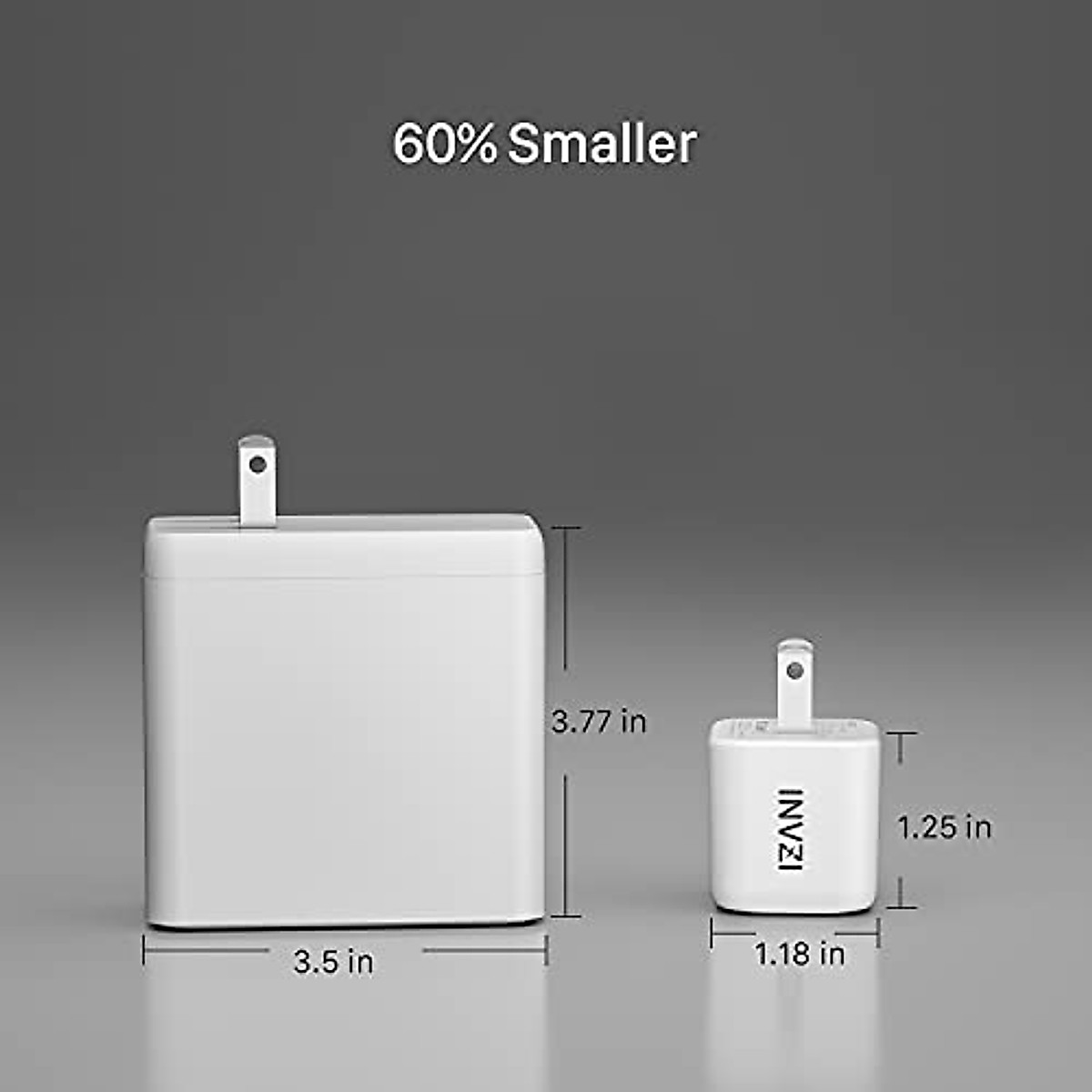 INVZI USB C Charger 30w, GaN II USB C Wall Charger for iPhone 14 Pro Max, iPhone 13 Pro Max/13/iPhone 12 Pro Max, PD PPS Mini Super Fast Charger Block for MacBook Air, iPad Pro, Air, Pixel 6/6 Pro