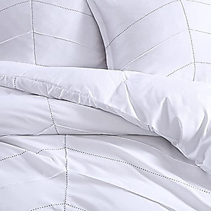 City Scene - King Duvet Cover Set, Reversible Bedding with Matching Shams, All Season Home Decor (Chloe White, King)