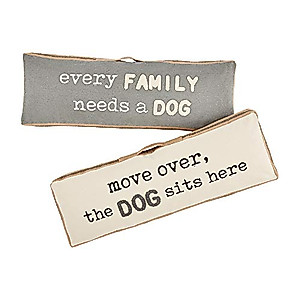 Mud Pie Long Funny Dog Pillows, Move Over