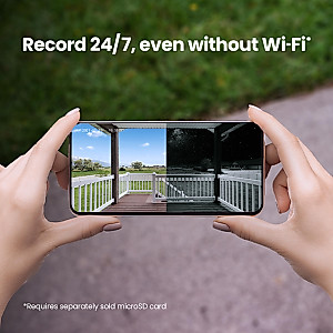 Feit Electric CAM/WM/WiFi/BAT 1080p HD Outdoor Battery Powered WiFi Smart Home Security Camera with Night Vision, 2-Way Audio, White