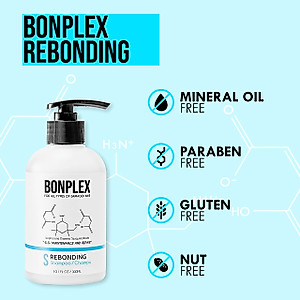 BONPLEX Perfect Bonding Hair Restore Shampoo, Treatment & Ampoule | Bond Strength | Frizz Free, Smooth & Shine| Repair Split Breakage | Damaged Hair Repair Concentrate Trio Kit (10.1oz + 6 ampoules)