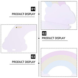 Hemoton Pink Cloud Shelf Wall Storage Shelves Wood Floating Shelves Wall Mounted Cloud Shelf for Kids Bedroom Living Room Bathroom Kitchen Office Decor