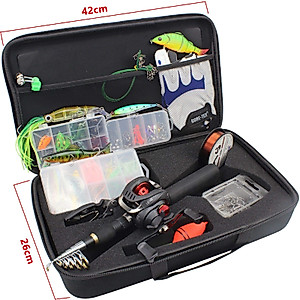 H/A ZYHYD Multifunctional Fishing Set, 1.65m Fishing Rod Portable Beginner Fishing Set, Travel Fishing Rod Bait Fishing Line and Spool Set Pescado ZYHYD (Color : Right Hand Wheel)