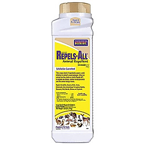 Bonide Repels-All Animal Repellent Granules, 1.25 lbs. Ready-to-Use Pellets Deter Pests from Lawn & Garden, Long Lasting Control