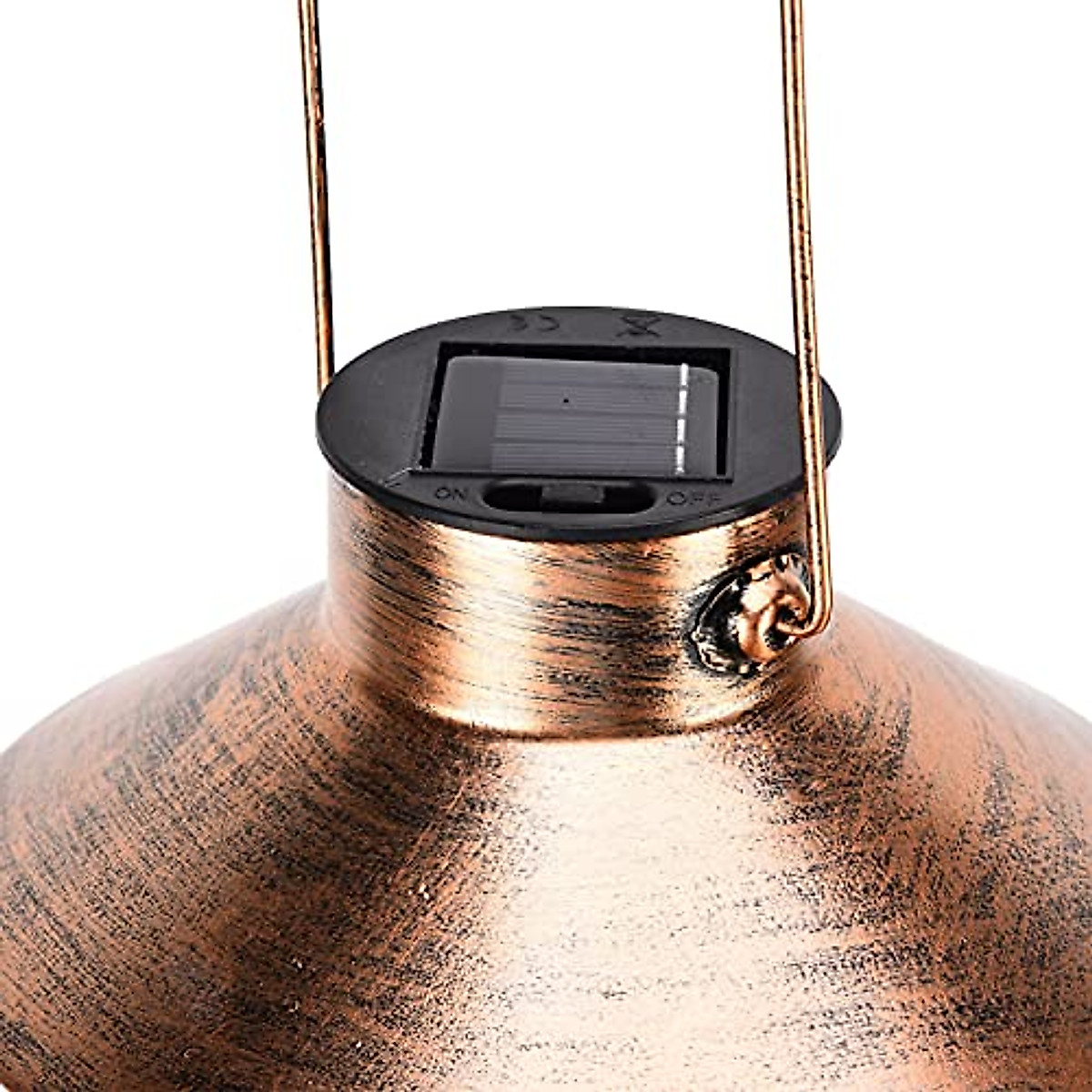 Outdoor Solar Lanterns, Vintage Solar Lights Waterproof Metal Vintage Solar Powered Lights for Garden Patio
