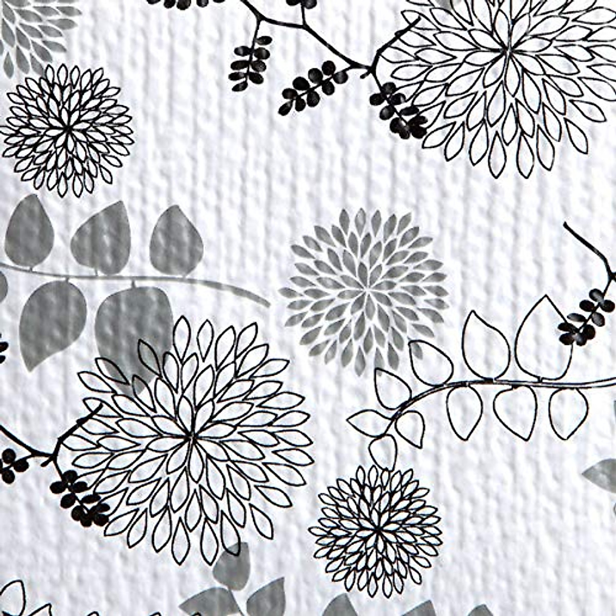 Duck Smooth Top EasyLiner Non-Adhesive Shelf Liner, 12 in x 10 ft Each Roll, Floral Midnight Bloom and White