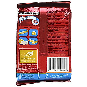 SAF Instant Premium Yeast 16 Oz, (Single Pack)