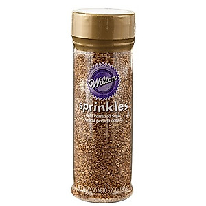 Wilton - 710-041 Wilton Gold Pearlized Sugar Sprinkles, 5.22 Oz.