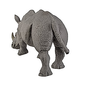 Safari Ltd. White Rhino Toy Figurine - Realistic, Hand-Painted 5.75" Model Figure - Safe, Educational Toy for Boys, Girls & Kids Ages 3+