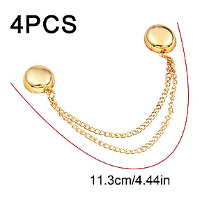 Powerful Hijab Magnets with Chain - Multi-Function Magnetic Clothing Clips | Magnetic Clothing Shawl Clips Clothing Accessories | Magnetic Clips for Women's Clothes and Hijab Decoration