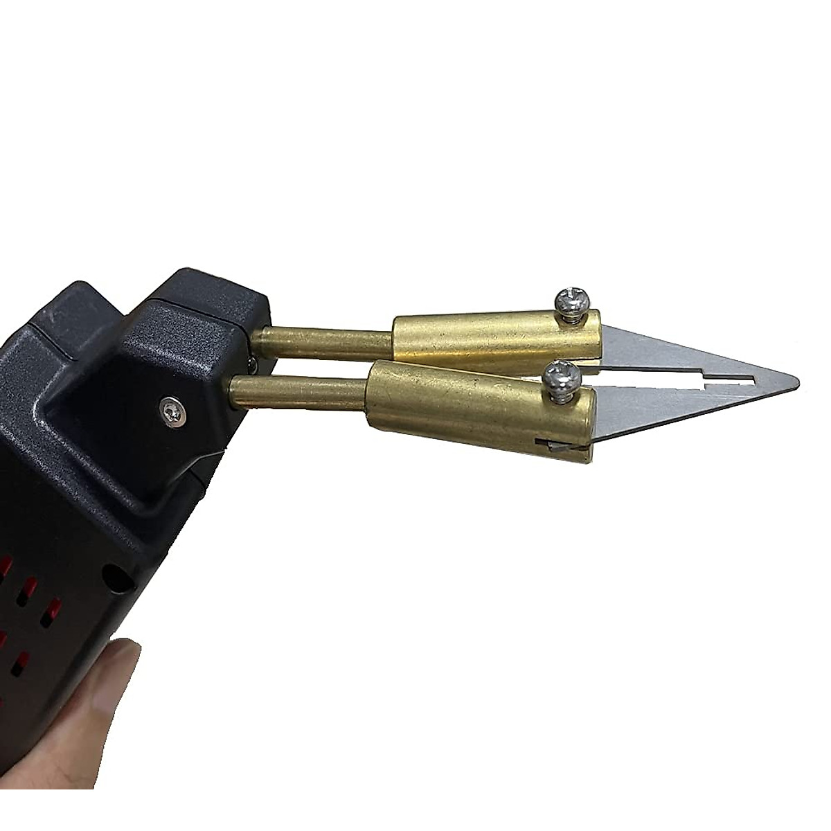 VOTOER 50W Hot Stapler Car Automotive Bumper Plastic Repair Kit Welding Machine, w/ 204 Staples and Diagonal Cutter