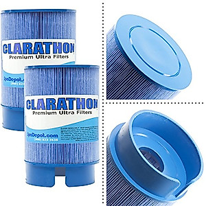 Clarathon Replacement for SofTub 8553 2009+ Spa Models - Blue Media Hot Tub Filters 2-Pack