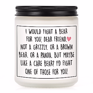 PETALSUN Friend Gifts for Women, Friend Birthday Gifts for Women Friendship - Handmade Lavender Natural Soy Wax Candle (7oz)- Christmas Gifts for Friends, Friendship Gifts for Women Friends