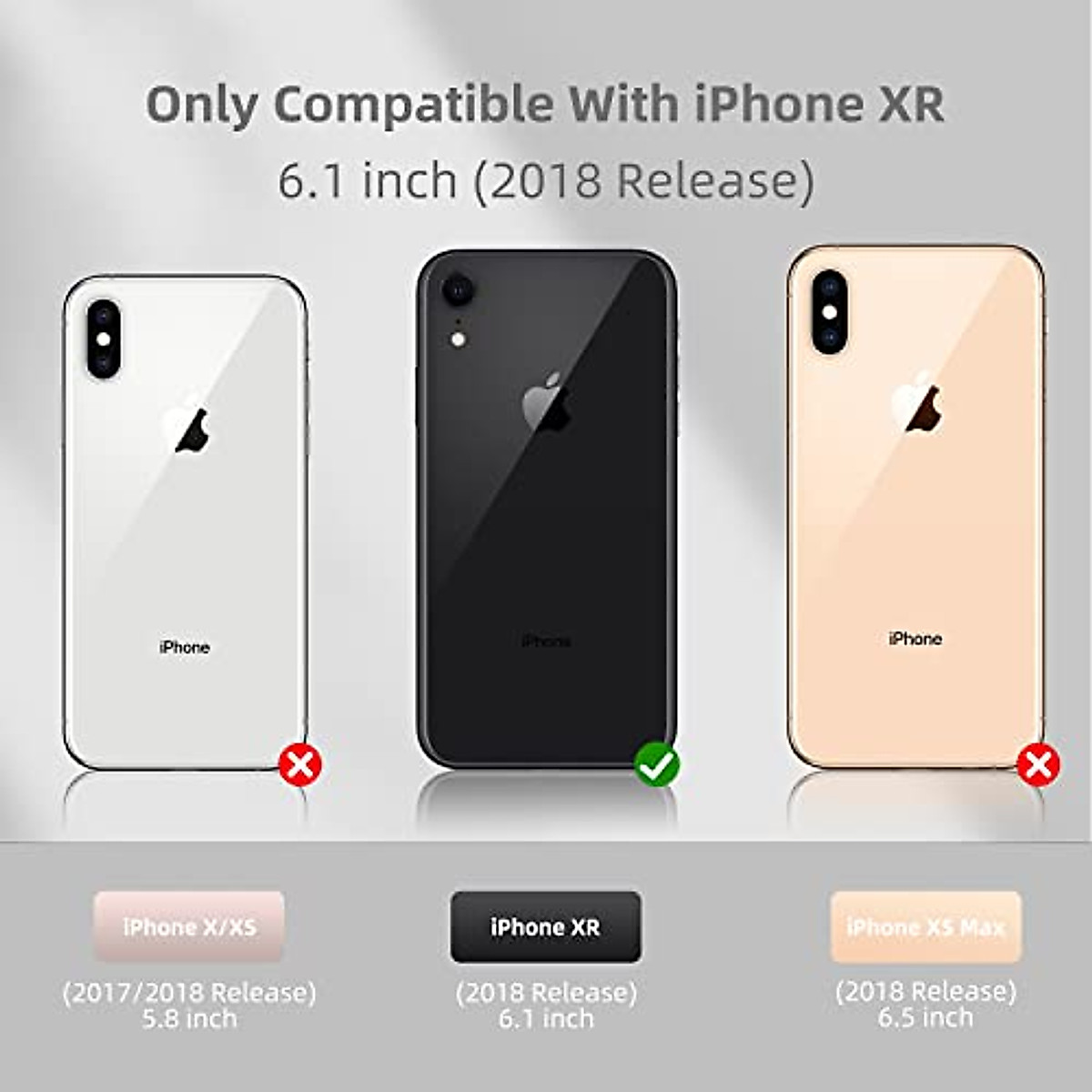 K TOMOTO Compatible with iPhone XR Case 6.1 Inch, [Silky and Soft Touch] Premium Liquid Silicone Gel Rubber Full Body Drop Protection Phone Cover with Microfiber Lining, White