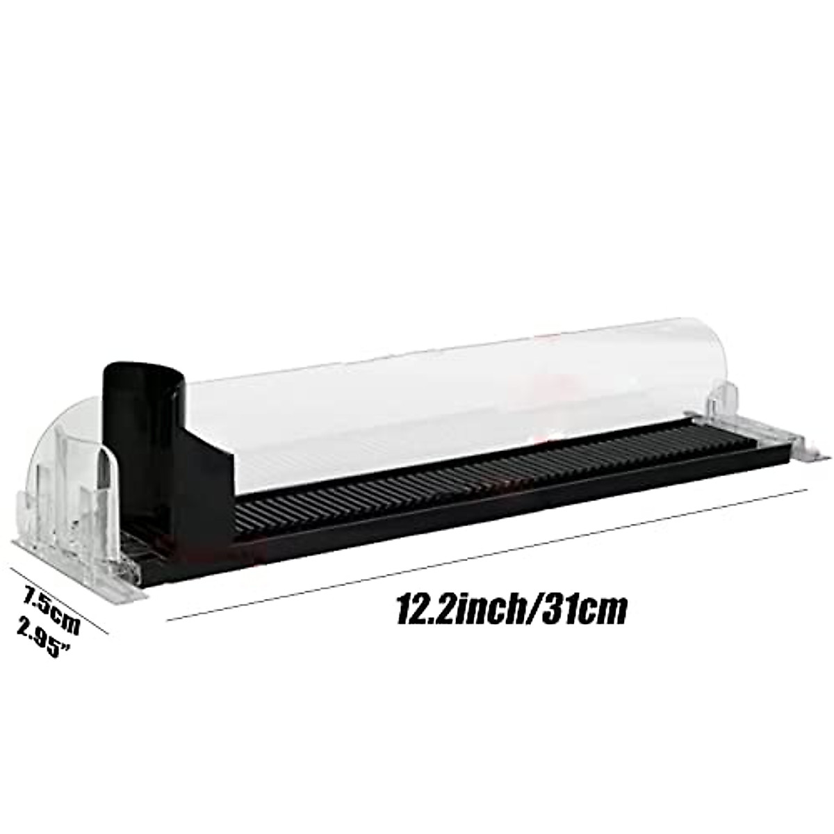 Soda Can Organizer, Fridge Organizer, Self-Pushing Soda Can Organizer, Drink Organizer for Refrigerator, Cabinet, Pantry Convenience stores(3 Rows,12"D)