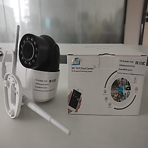 VSVABEFV PTZ WiFi Security Camera Outdoor, 1080P Home WiFi IP Camera, HD Wireless Surveillance Camera, Waterproof Two Way Audio Motion Detection Clear Night Vision Surveillance Cam