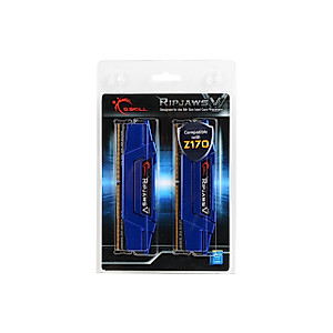 G.Skill F4-2666C15D-16GVB Ripjaws V 16GB DDR4-2666 C15D-16GVB DIMM Memory Kit - Blue
