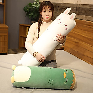 LVPU Kawaii Bear Long Body Pillow - 39.3" Plush Stuffed Animal - Soft, Huggable Comfort for Adults and Kids for Birthdays, Valentines - Cute and Fuzzy Boyfriend Pillow