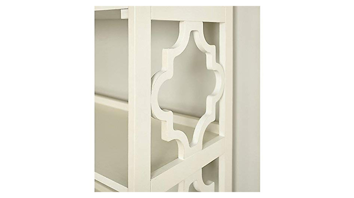 Powell Turner Bookcase in Antique White - Stylish Storage Solution