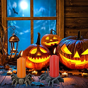 Zayookey Spiders Candle Holder Resin Mold Halloween Tealight Holder Silicone Mold for Epoxy Resin Animals Candlestick Casting Mould DIY Jewelry Trinket Tray Candy Containers