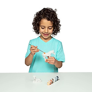 Melissa & Doug Created by Me! Horse Figurines Craft Kit (2 Resin Horses, 6 Paints, Paintbrush)