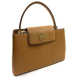 Tory Burch Britten Small Satchel (Tiramisu)