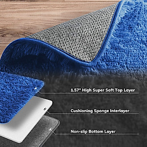 Ophanie Royal Blue Rugs for Living Room 5x8