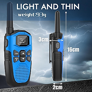 Walkie Talkies, NXGKET Walkie Talkies Long Range for Adults Rechargeable Two-Way Radio with 22 FRS Channel Radios, Li-ion Battery, LED Flashlight, VOX for Outdoor Camping Hiking Trip(4 Pack)