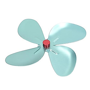 Stove Fan 4 Blades, Lightweight Energy Saving Fast Heat Dissipation Wood Stove Fan Blade Aluminum Alloy for Home Warm Air Circulation