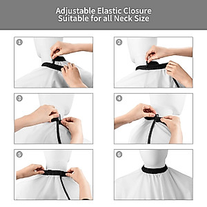 Custom Professional Salon Barber Cape Personalized Hair Cutting Cape with Closure Snap Customized Hairdressing Apron for Barbershop Home (55 x 66 inch)