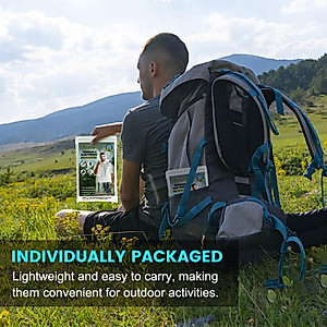 PTEROMY Thickened Disposable Rain Ponchos for Adults, 1.5mil Rain Poncho (5Pk)