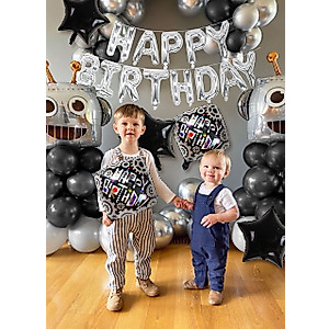 31 PCS Robot Birthday Party Supplies Robot Birthday Balloons Robot Birthday Banner Favors Cake Cupcake Decoration