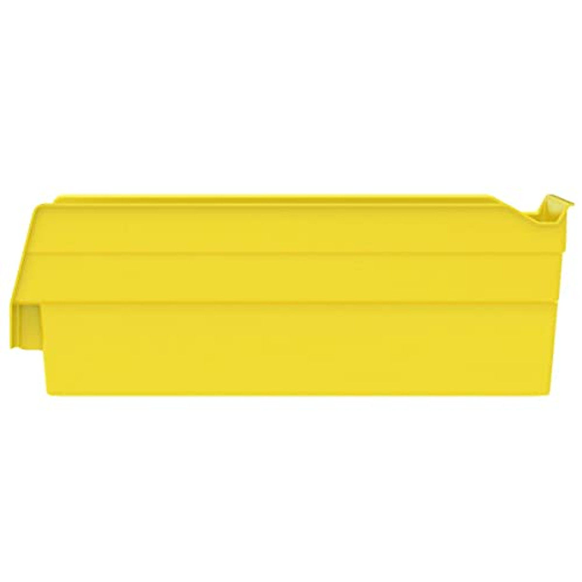 Akro-Mils 30120 Plastic Shelf Bins, Heavy Duty Storage Bins for Garage, Closet, and Drawer Organization, 12-Inch x 4-Inch x 4-Inch, Yellow, 24-Pack