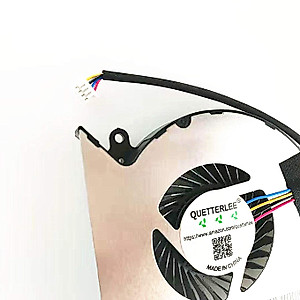 QUETTERLEE Replacement New GPU Cooling Fan for MSI GE63 GL63 GV63 GP63 GP73 GE73 GL73 GE63VR GE63VR-7RE GE63VR-7RF GE73VR GE73VR-7RE GE73VR-7RF MS-16P1 16P7 MS-17C1 Series Fan PAAD06015SL N384 Fan