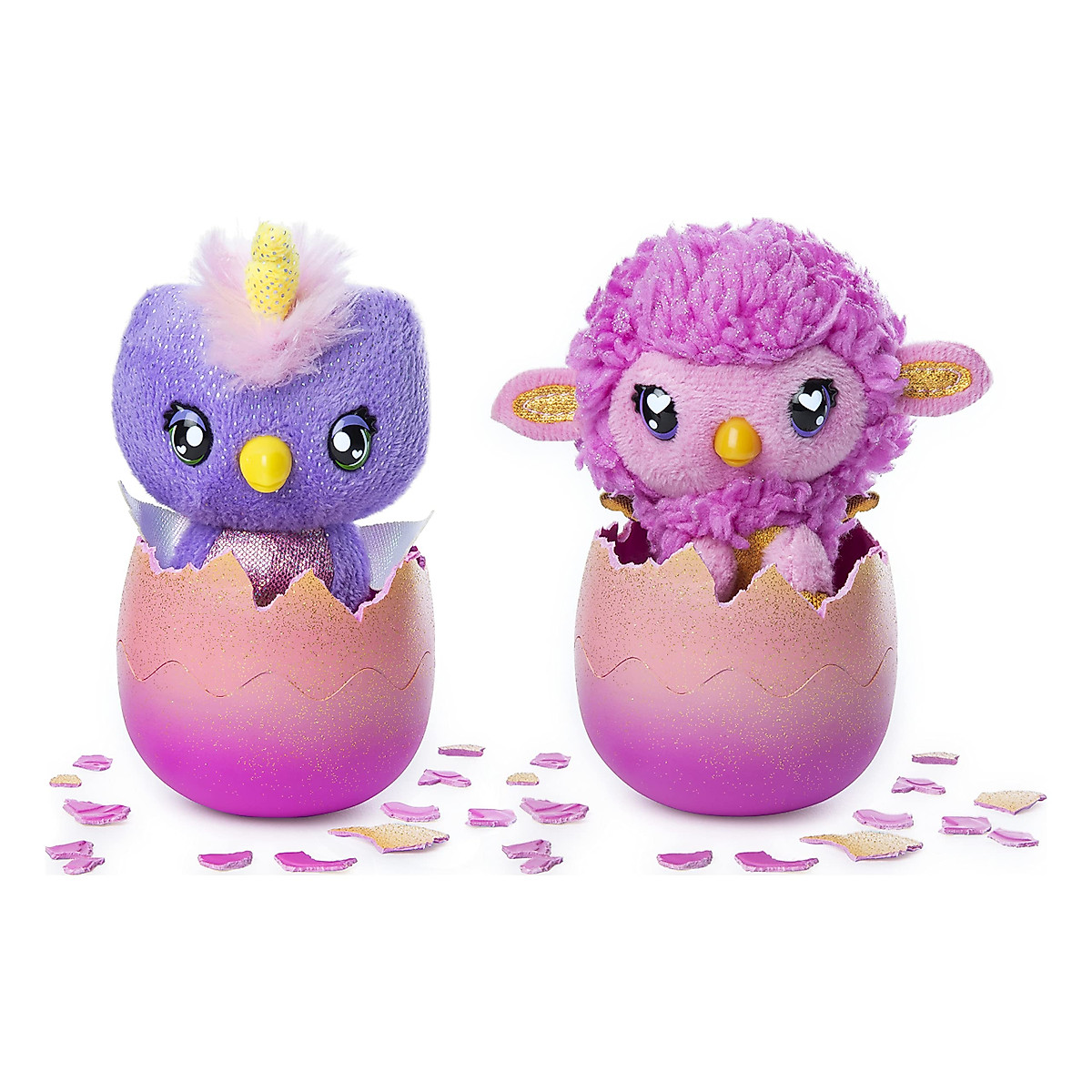Hatchimals Hatchtopia Life 2-Pack, 2-inch Tall Plush with Interactive Game, for Ages 5 and up (Styles May Vary)