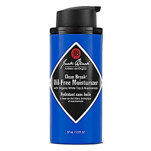 Jack Black Clean Break Oil-Free Moisturizer, 3.3 Fl. Oz – Face Moisturizer for Men, Face Lotion, Daily Moisturizer for Face, Skin Moisturizer Face Cream